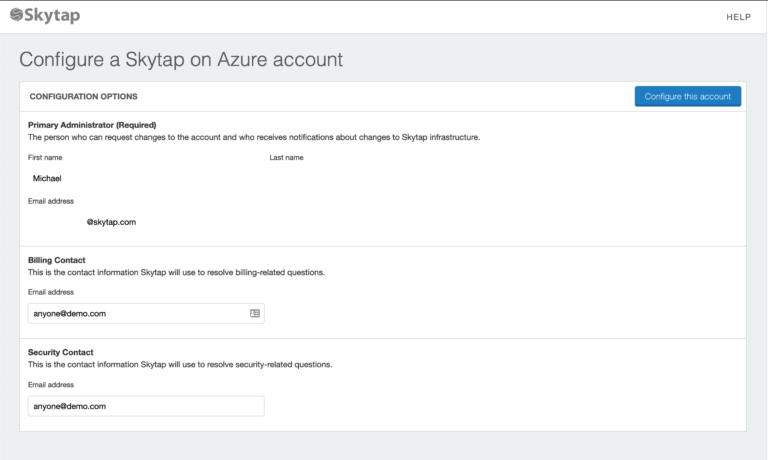Creating a Skytap on Azure account | Skytap