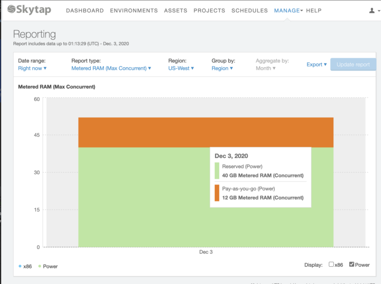 Reserve Capacity in Skytap - Skytap