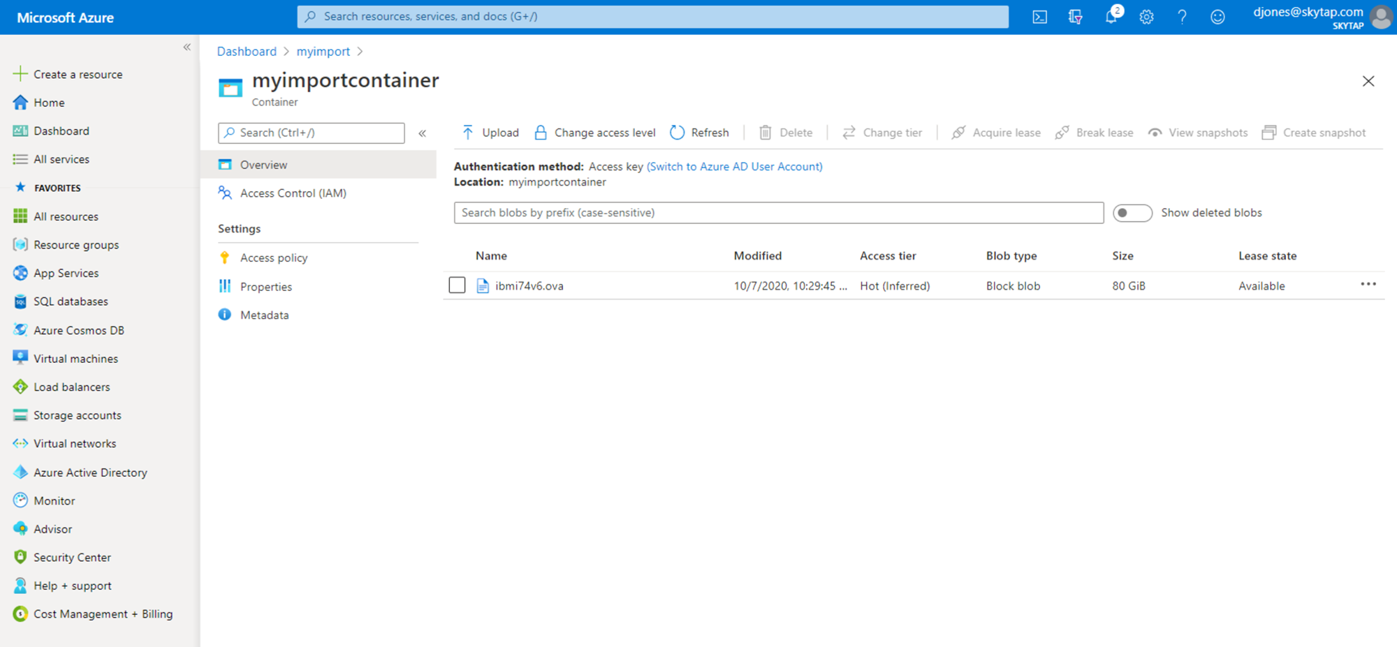 VM Import Azure Blob Storage with Skytap | Skytap VM Import Azure Blob Storage with Skytap | Skytap