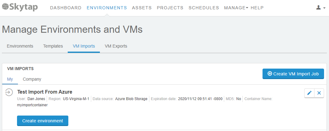 VM Import Azure Blob Storage with Skytap | Skytap VM Import Azure Blob Storage with Skytap | Skytap